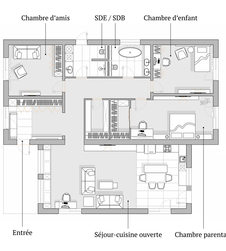 Plans D'aménagement Intérieur De Maison Design D'intérieur Pour Une