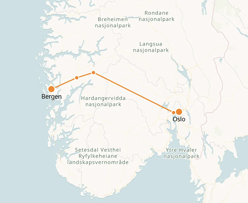 Mapa turistico oslo foto - Explorandofrancia.com
