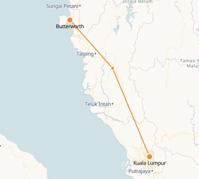 Butterworth Malaysia Map