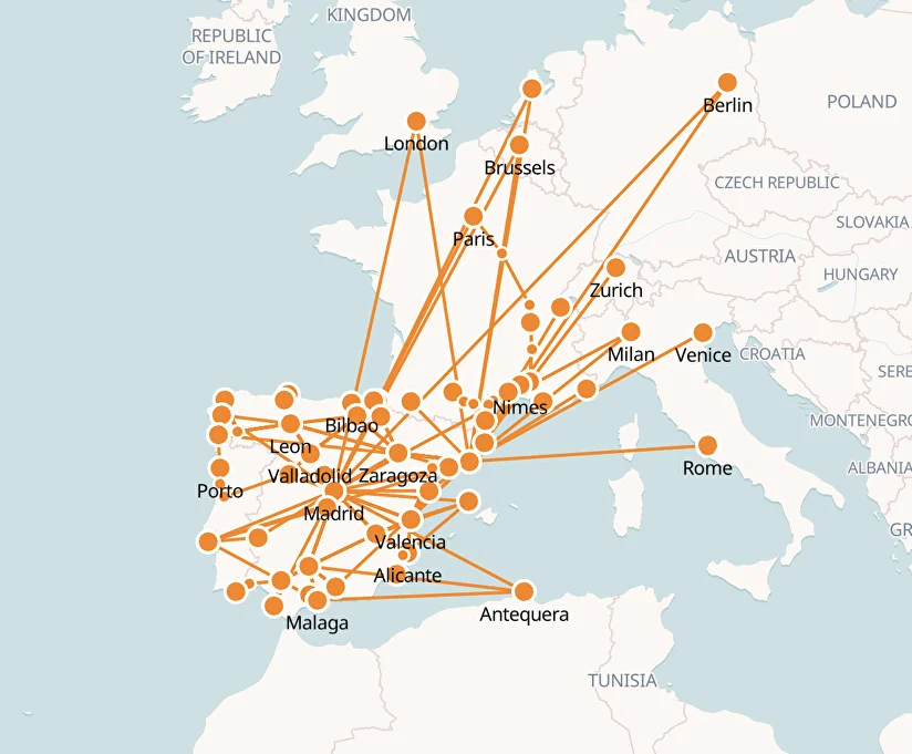 High Speed Train Spain Map Barcelona Central Train Station Map News