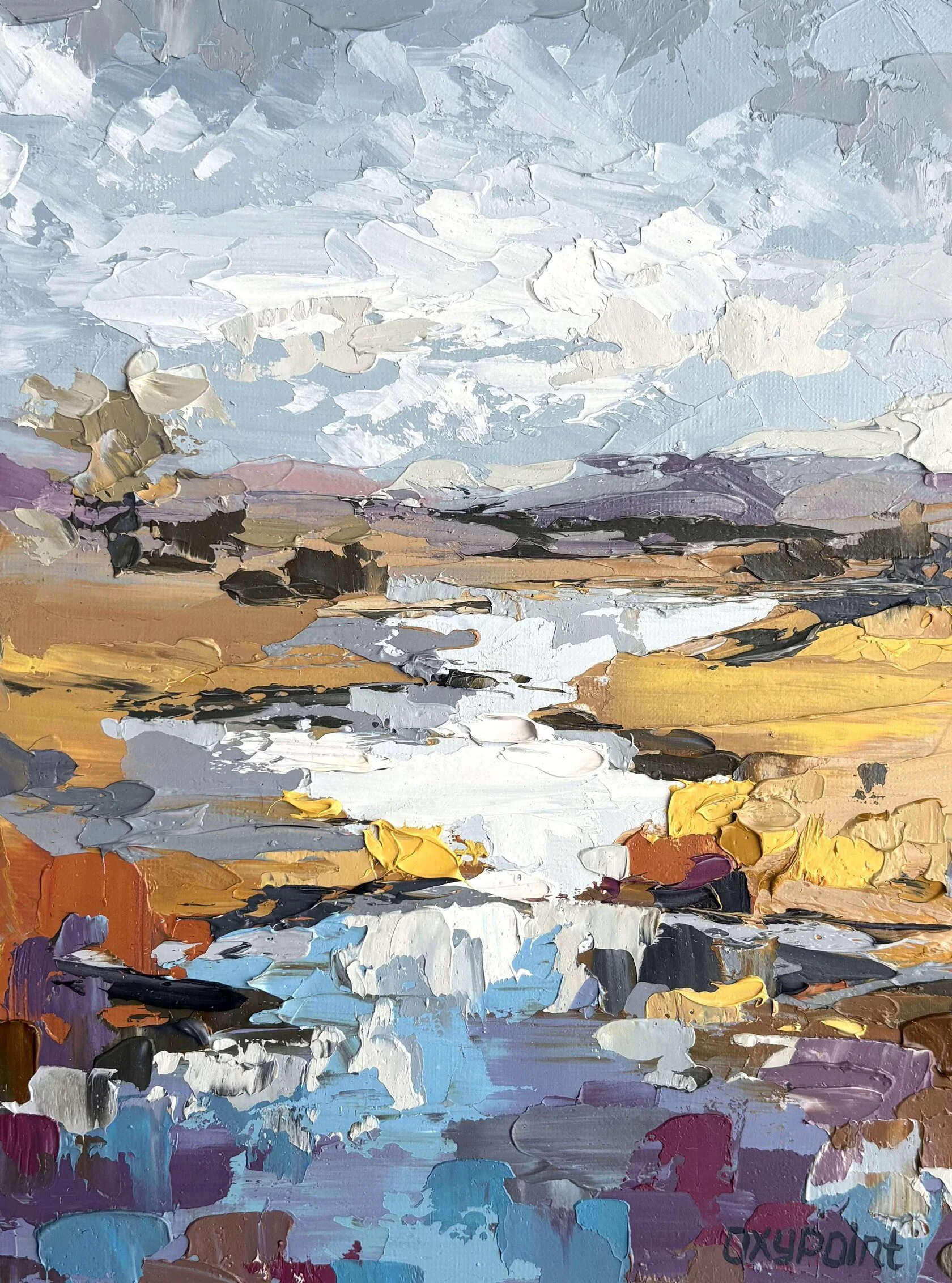 Acrylic Palette Knife Paintings