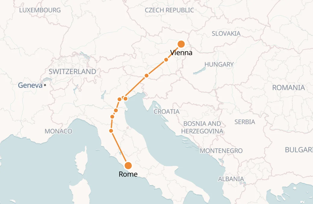 Train Geneva Rome