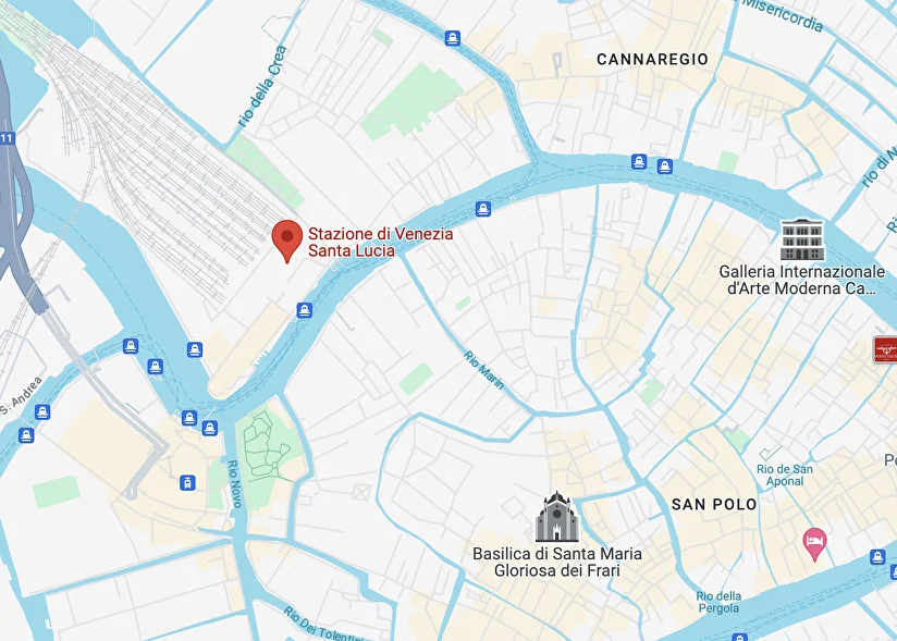 Venice Transport Map Venezia Public Transport Map Italy