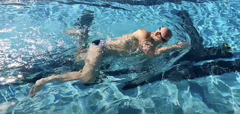side stroke swimming steps